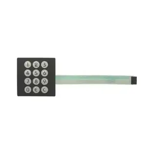 12-Button Diaphragm Push-Button Panel 101×101 mm for Necta MiniSnakky ...